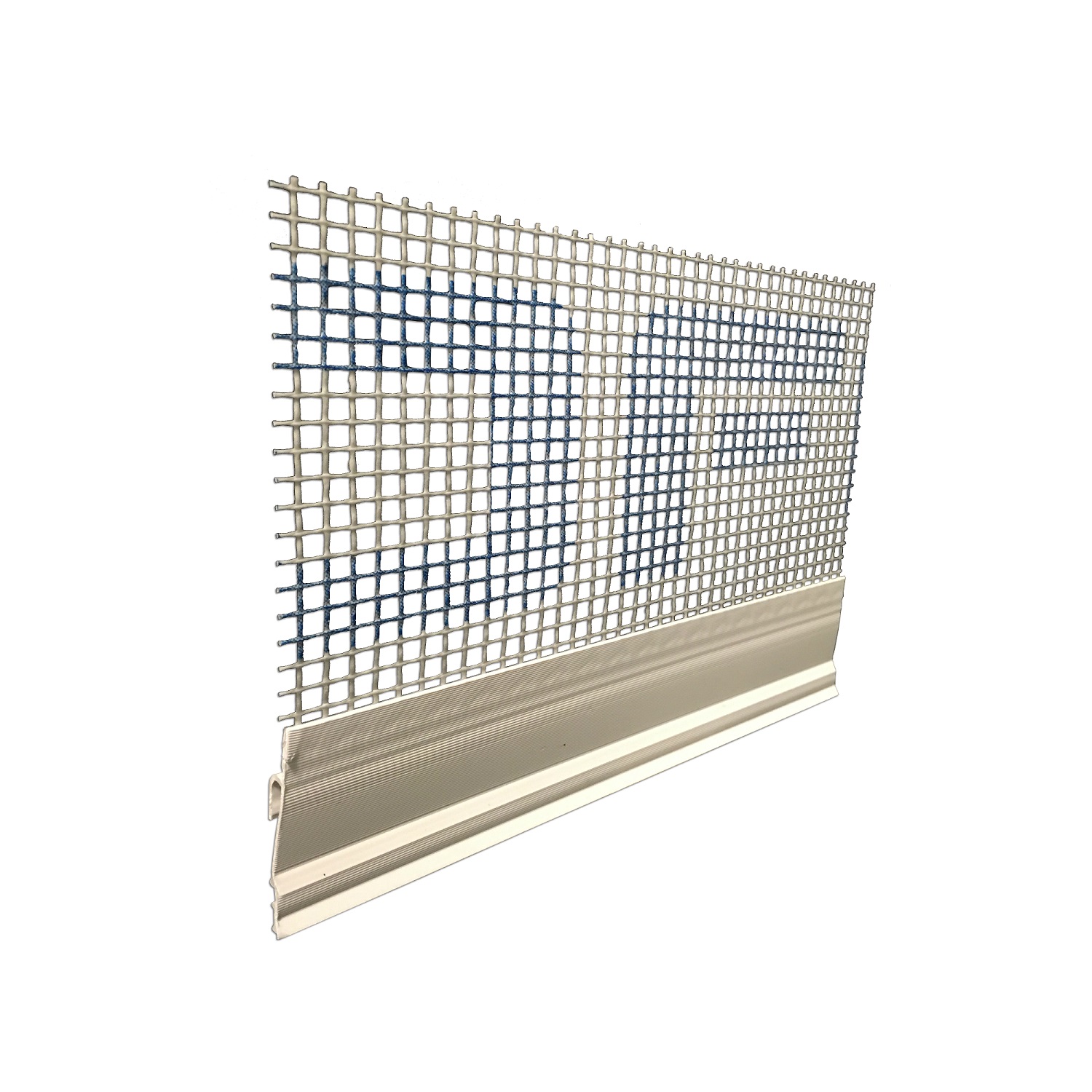 Sokkelprofiel met stopprofiel geïntegreerd Socle PVC GWS PRO 8496